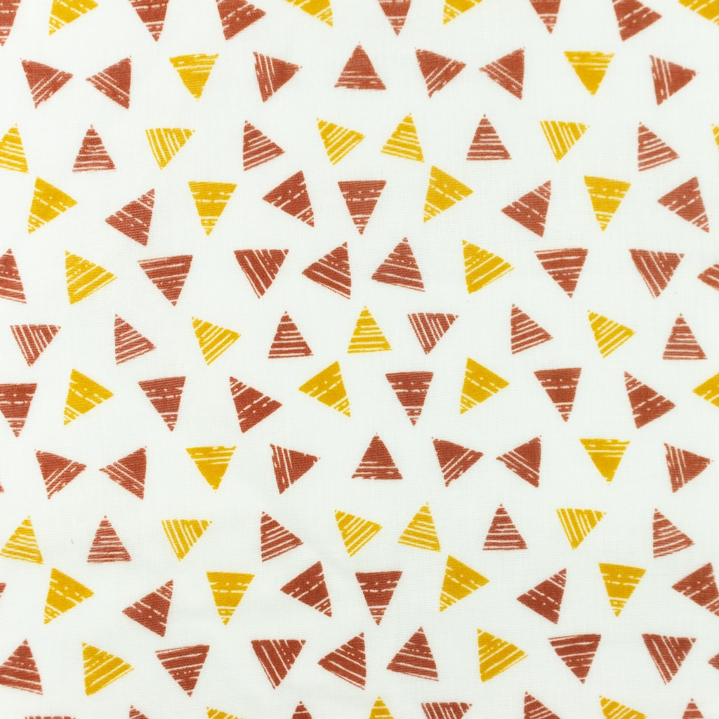 [S939L] Doble Gasa Algodón Plano Franja Triangular | Textile Center ...